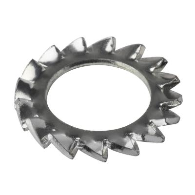 China DIN6798 (A) Galvanization / Plain Serrated Lock Washers With External Teeth for sale