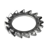 China DIN6798 (A) Galvanization / Plain Serrated Lock Washers With External Teeth for sale