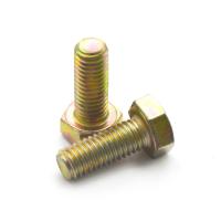 China DIN933 ISO4017 EN24017 Hexagon Head Bolts Full Thread Zinc Carbon Steel / Alloy Steel for sale