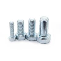 China Partially Threaded Galvanized Hexagon Head Bolts DIN931-1 ISO4014 Class 8.8 10.9 for sale