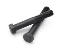 China Partially Threaded Hexagon Head Bolts Blackened Carbon Steel DIN931-1 ISO EN 4014 for sale