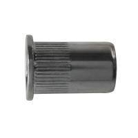 China Flat Head Rivets Nut With Vertical Grain ML08AL Zinc Plated Cold Heading Steel for sale