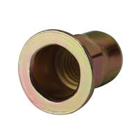 China Plain Zinc Plated Hexagon Rivets Nut Flat Head Stainless Steel SUS304 ML08AL for sale