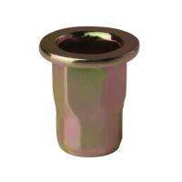 China Plain Zinc Plated Hexagon Rivets Nut Flat Head Stainless Steel SUS304 ML08AL for sale