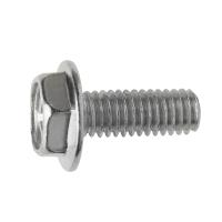 China Hexagon Head Tapping Screw Fasteners ISO 10509 Cross Groove Flange Carbon Steel for sale