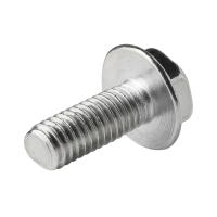 China Hexagon Head Tapping Screw Fasteners ISO 10509 Cross Groove Flange Carbon Steel for sale