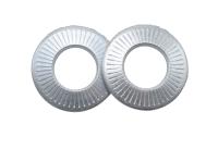 China NF E 25-511 Conical Knurled Spring Washers Symbol CS Alloy Steel 65Mn Zinc Plating for sale