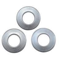 China NF E 25-511 Conical Knurled Spring Washers Symbol CS Alloy Steel 65Mn Zinc Plating for sale