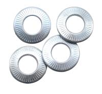 China NF E 25-511 Conical Knurled Spring Washers Symbol CS Alloy Steel 65Mn Zinc Plating for sale
