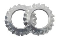 China DIN6798 Toothed Lock Washers With Countersunk Type V Galvanization Alloy Steel 65Mn for sale