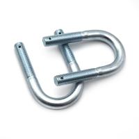 China Carbon Steel 35K Stainless Steel SUS304 U Bolt Screw Pipe U Clamp Galvanizing Polishing for sale