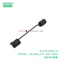 China Front Brake Shoe Return Spring 8-97122869-0 8971228690 for ISUZU NPR 0.124kg for sale
