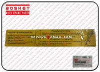 China Isuzu NPR NHR 4HE1 Cabin Caution Plate 8980678090 8-98067809-0 for sale