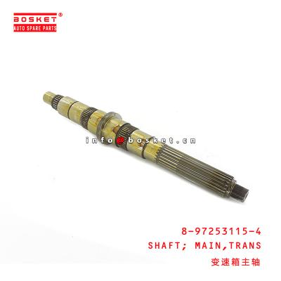 China ISUZU MZZ6U Transmission Main Shaft 8-97253115-4 8972531154 8.2kg for sale