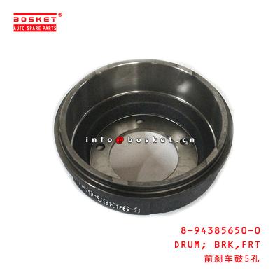 China Front Brake Drum 8943856500 8-94385650-0 for ISUZU NPR58 4BE1 20kg for sale