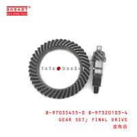 China Final Drive Gear Set 8-97035455-0 8-97320103-4 for ISUZU NPR66 4HF1 10.7kg for sale