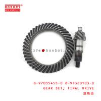 China ISUZU NPR66 4HF1 Final Drive Gear Set 8-97035455-0 8-97320103-0 10.7kg for sale