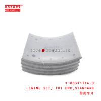 China ISUZU CXZ51K 6WF1 Standard Front Brake Lining Set 1-88311314-0 1883113140 3.7kg for sale