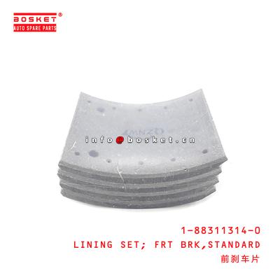 China ISUZU CXZ51K 6WF1 Standard Front Brake Lining Set 1-88311314-0 1883113140 3.7kg for sale