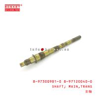 China ISUZU TFR17 4ZE1 Transmission Main Shaft 8973009810 8971200400 8-97300981-0 8-97120040-0 4KG for sale