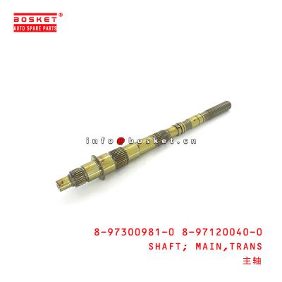 China ISUZU TFR17 4ZE1 Transmission Main Shaft 8973009810 8971200400 8-97300981-0 8-97120040-0 4KG for sale