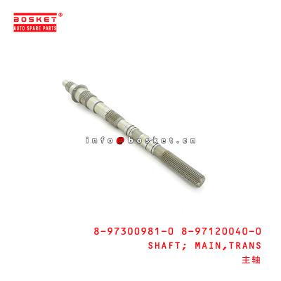 China ISUZU TFR17 4ZE1 Transmission Main Shaft 8973009810 8971200400 4KG for sale