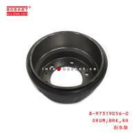 China 8-97319056-0 Rear Brake Drum 8973190560 for ISUZU ELF400 Durable Braking for sale