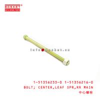 China ISUZU FTR Rear Main Leaf Spring Bolt 1-51356233-0 1513562330 0.2kg for sale