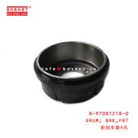 China ISUZU NPR Front Brake Drum 8-97081218-0 8970812180 for 4HF1 4HK1 22.35kg for sale