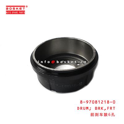 China ISUZU NPR Front Brake Drum 8-97081218-0 8970812180 for 4HF1 4HK1 22.35kg for sale