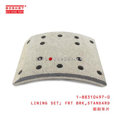 China Standard Front Brake Lining Set 1883104970 1-88310497-0 for ISUZU CXZ51 VC46 6WF1 for sale