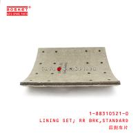China ISUZU CXZ51 VC46 6WF1 Standard Rear Brake Lining Set 1883105210 1-88310521-0 4.02kg for sale