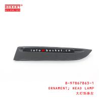 China ISUZU 100P Head Lamp Rim 8-97867863-1 8978678631 Ornament 0.6kg for sale