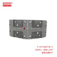 China Front Brake Shoe 1-47120710-1 1471207101 for ISUZU FTR 15kg for sale