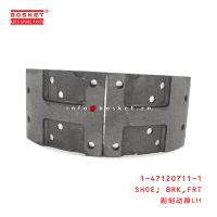 China Front Brake Shoe 1471207111 1-47120711-1 for ISUZU FTR Truck 10.14kg for sale