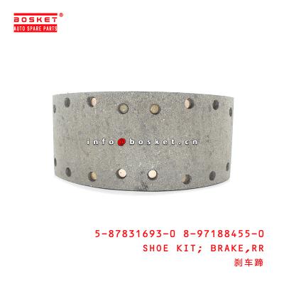 China Rear Brake Shoe Kit 5878316930 8971884550 for ISUZU 700P 4HK1 9.5kg for sale