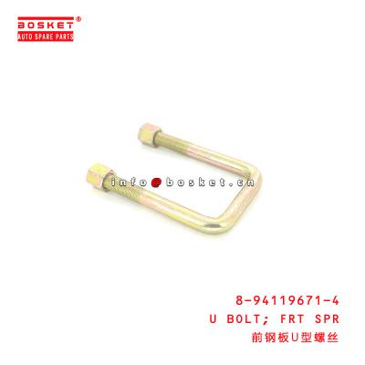 China Front Spring U Bolt 8-94119671-4 8941196714 for ISUZU 700P 0.4kg for sale
