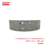 China Rear Brake Shoe Kit 5878320470 5878320220 for ISUZU NKR 4HK1 6.32kg for sale