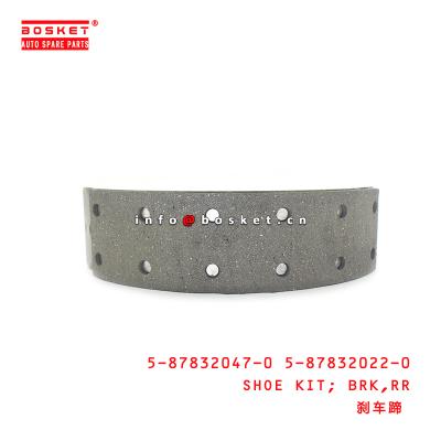 China Rear Brake Shoe Kit 5878320470 5878320220 for ISUZU NKR 4HK1 6.32kg for sale