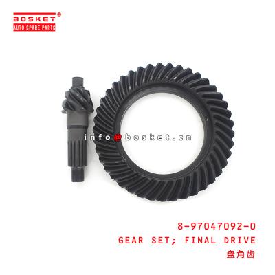 China ISUZU NPR Final Drive Gear Set 8-97047092-0 8970470920 10KG Replacement for sale