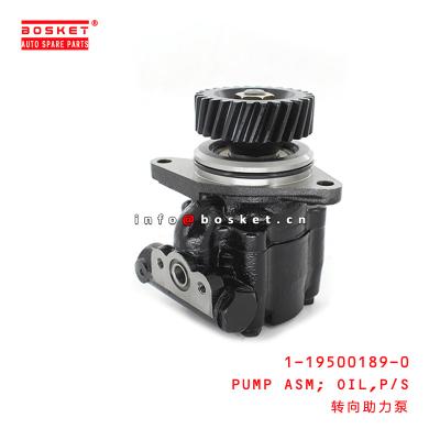 China Power Steering Oil Pump Assembly 1-19500189-0 for ISUZU SBSCSD 6BD1 5kg for sale