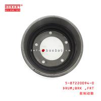 China Front Brake Drum 5-87220094-0 for ISUZU QKR 5872200940 16.2kg for sale