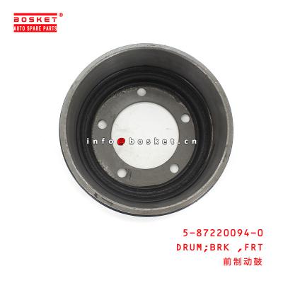 China Front Brake Drum 5-87220094-0 for ISUZU QKR 5872200940 16.2kg for sale