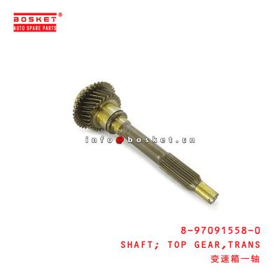 China ISUZU NKR55 4JB1 Transmission Top Gear Shaft 8-97091558-0 8970915580 1.73kg for sale