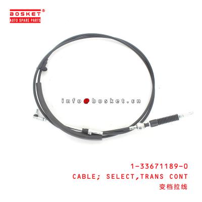 China Transmission Control Select Cable 1-33671189-0 for ISUZU FVFXGX 6SD1 1336711890 for sale