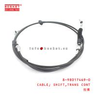 China Transmission Control Shift Cable 8-98017469-0 for ISUZU FTR MZX6P 8980174690 for sale