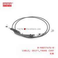 China Transmission Control Shift Cable 8-98017474-0 for ISUZU FVR 8980174740 1.3kg for sale
