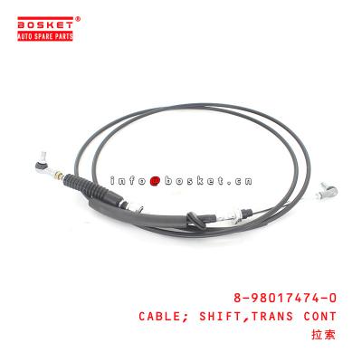China Transmission Control Shift Cable 8-98017474-0 for ISUZU FVR 8980174740 1.3kg for sale