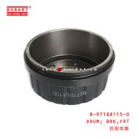 China ISUZU 700P Front Brake Drum 8-97188115-0 20kg Truck Chassis Part for sale