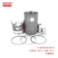China ISUZU 4HG1T Engine Cylinder Liner Set 5-87816318-0 5878163180 95mm for sale